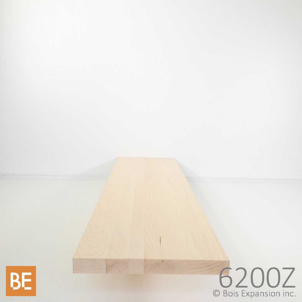 Marche en bois 1-1/16 x 10-1/2 | Chêne, érable, merisier | Nez carré ...