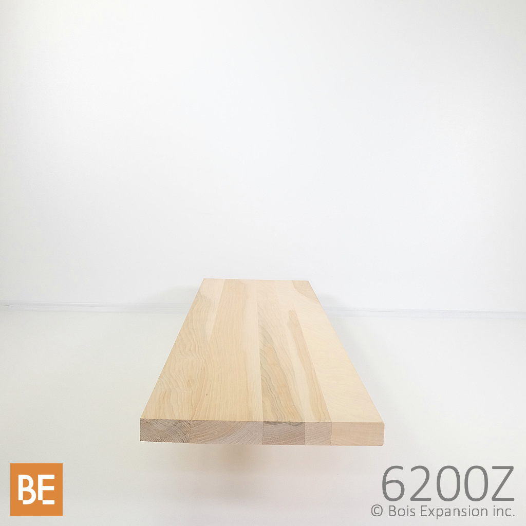 Marche en bois 1-1/16 x 10-1/2 | Chêne, érable, merisier | Nez carré ...